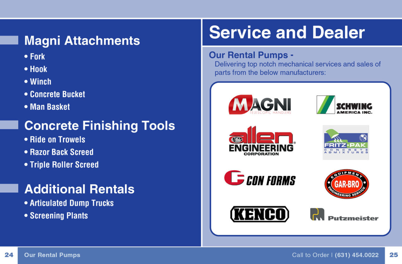 Equipment Guide | Our Rental Pumps